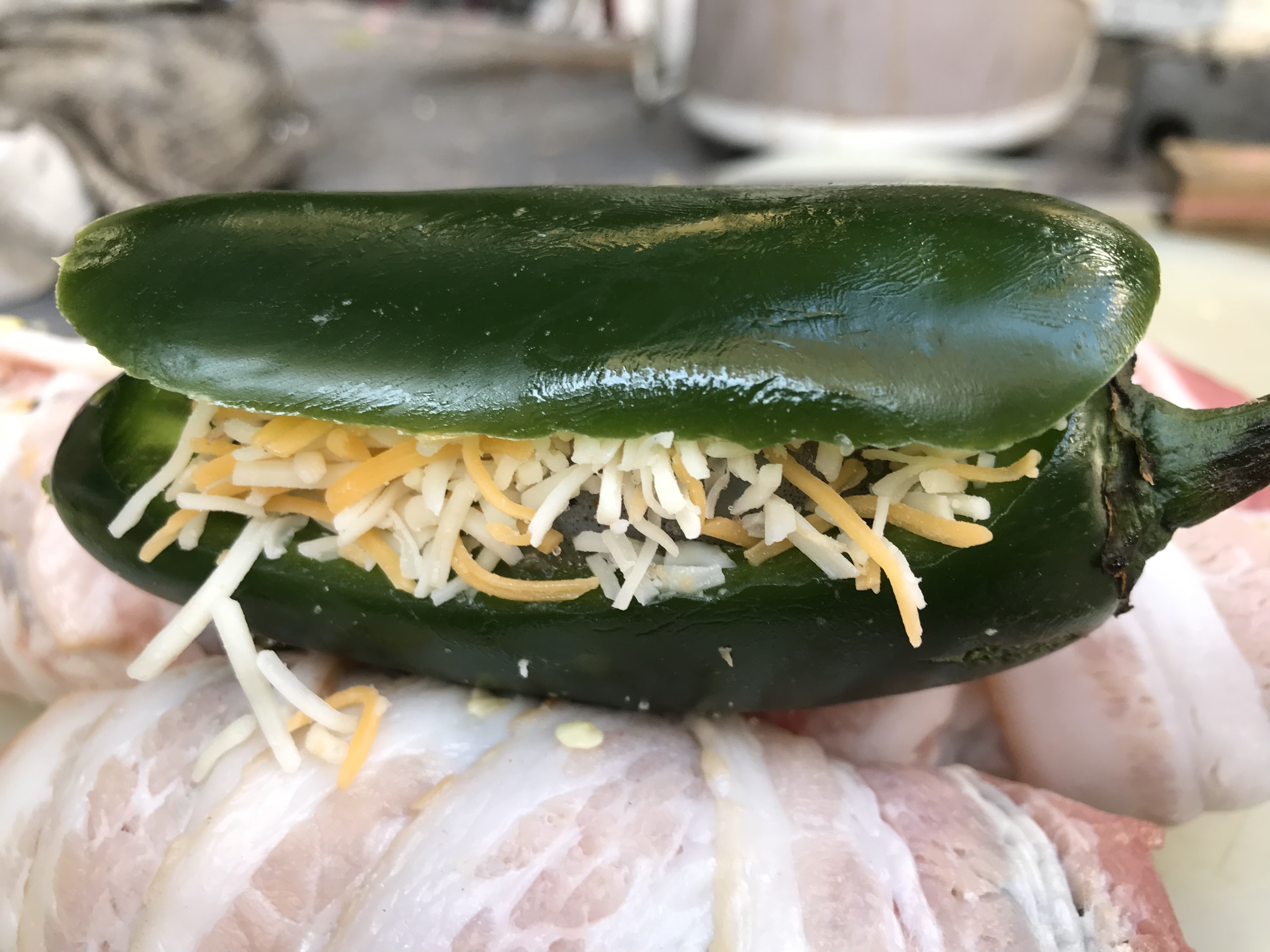 Chile Relleno con Camarón – Cocinando Keto